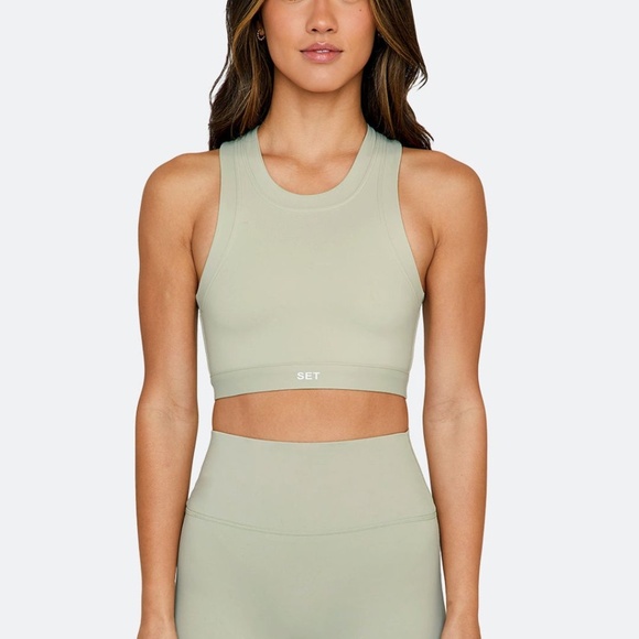 Intimates & Sleepwear | Set Active Sportbody High Neck Bra Light Moss ...
